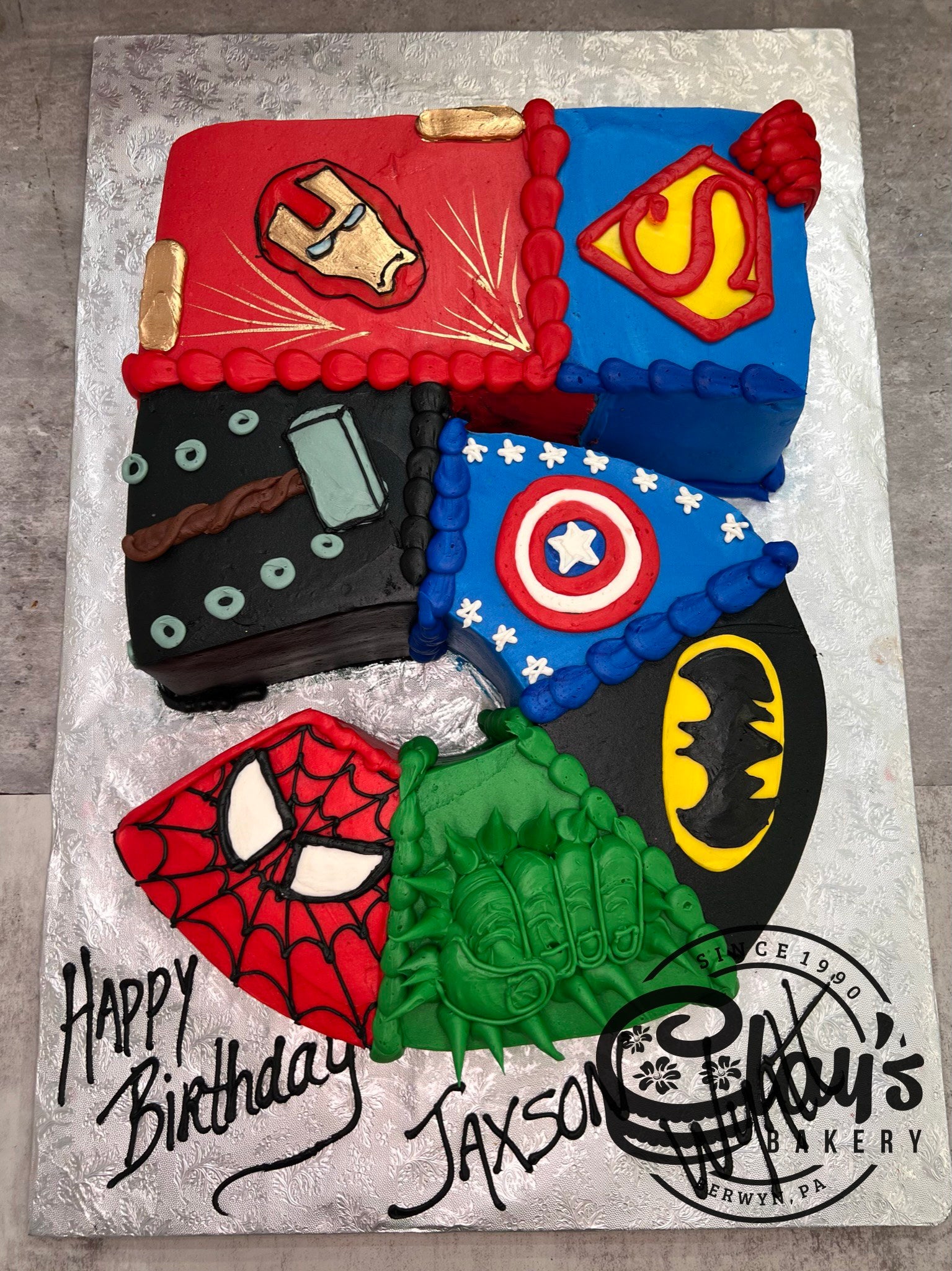 Super Hero Number Shape – Clay's Bakery
