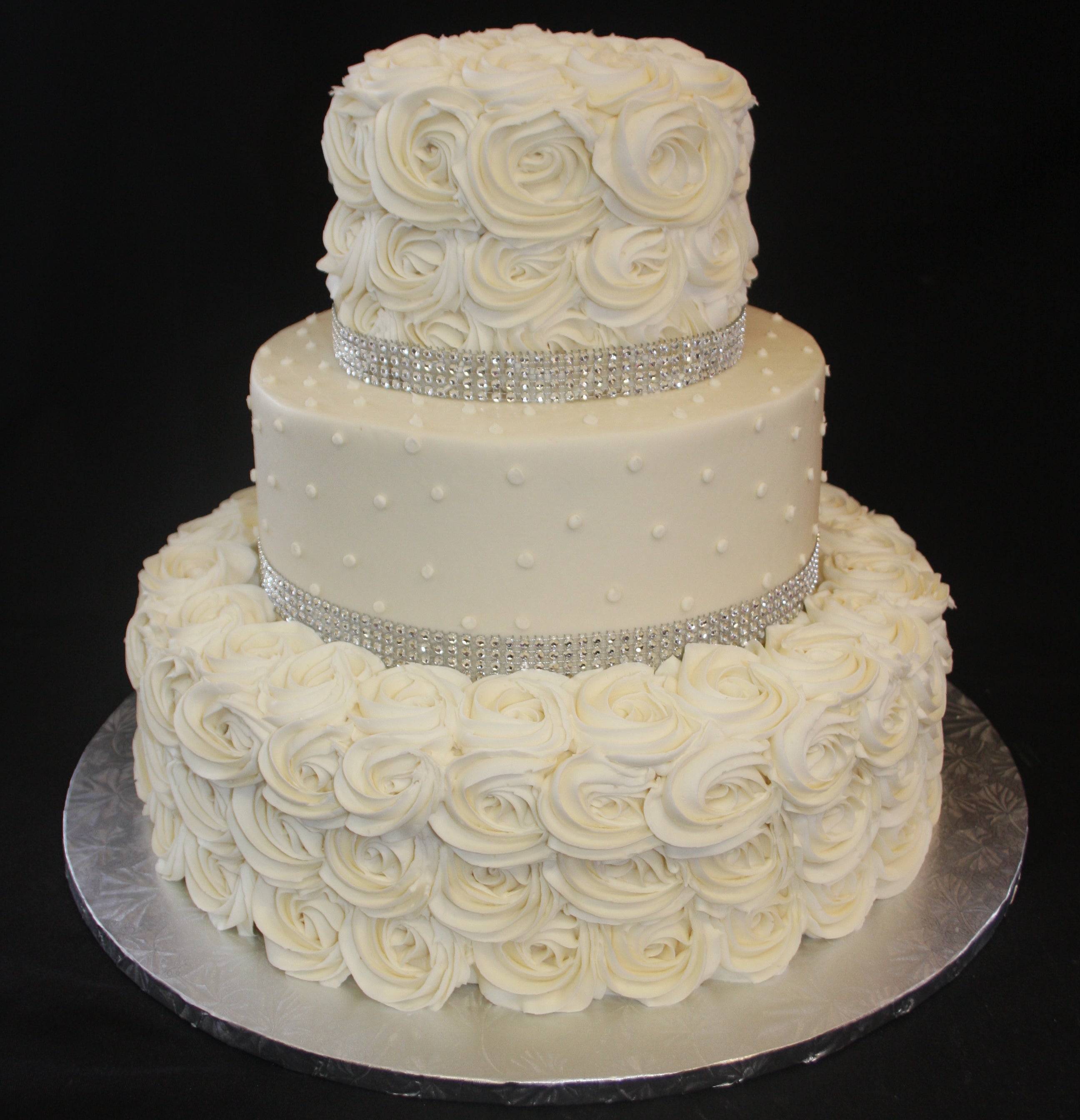 Glitz and Glam - Three Tiered Cake – Clay's Bakery