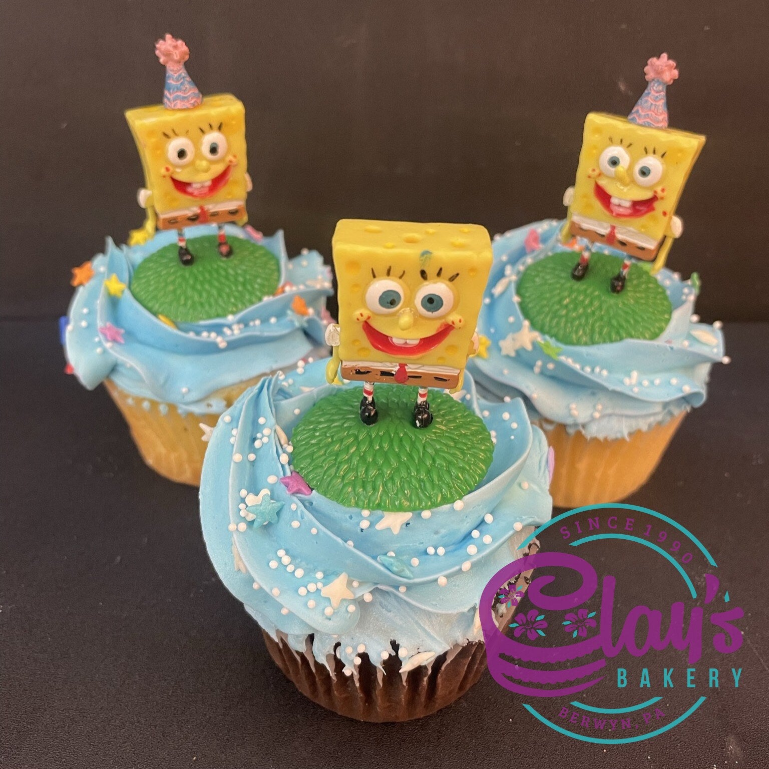 Spongebob Cupcakes – Clay's Bakery