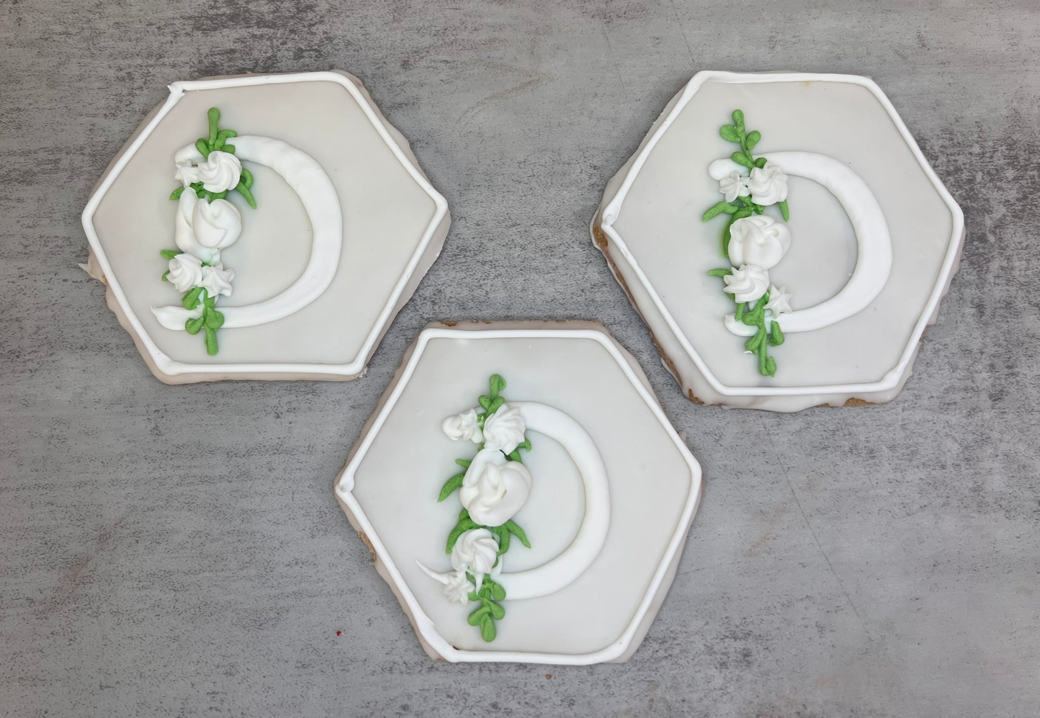 Initial Hexagon Cookies – Clay's Bakery