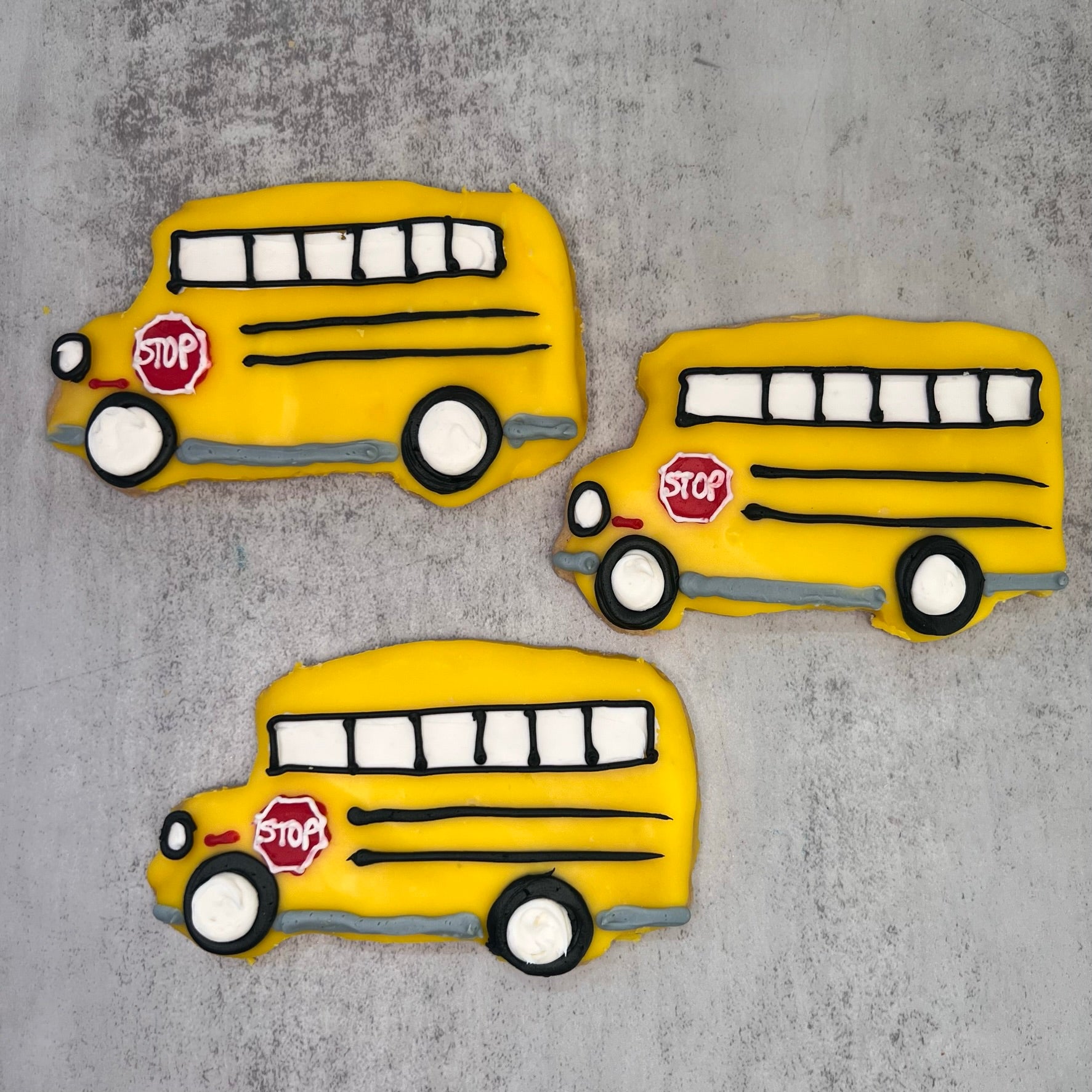 School Bus Cookie – Clay's Bakery