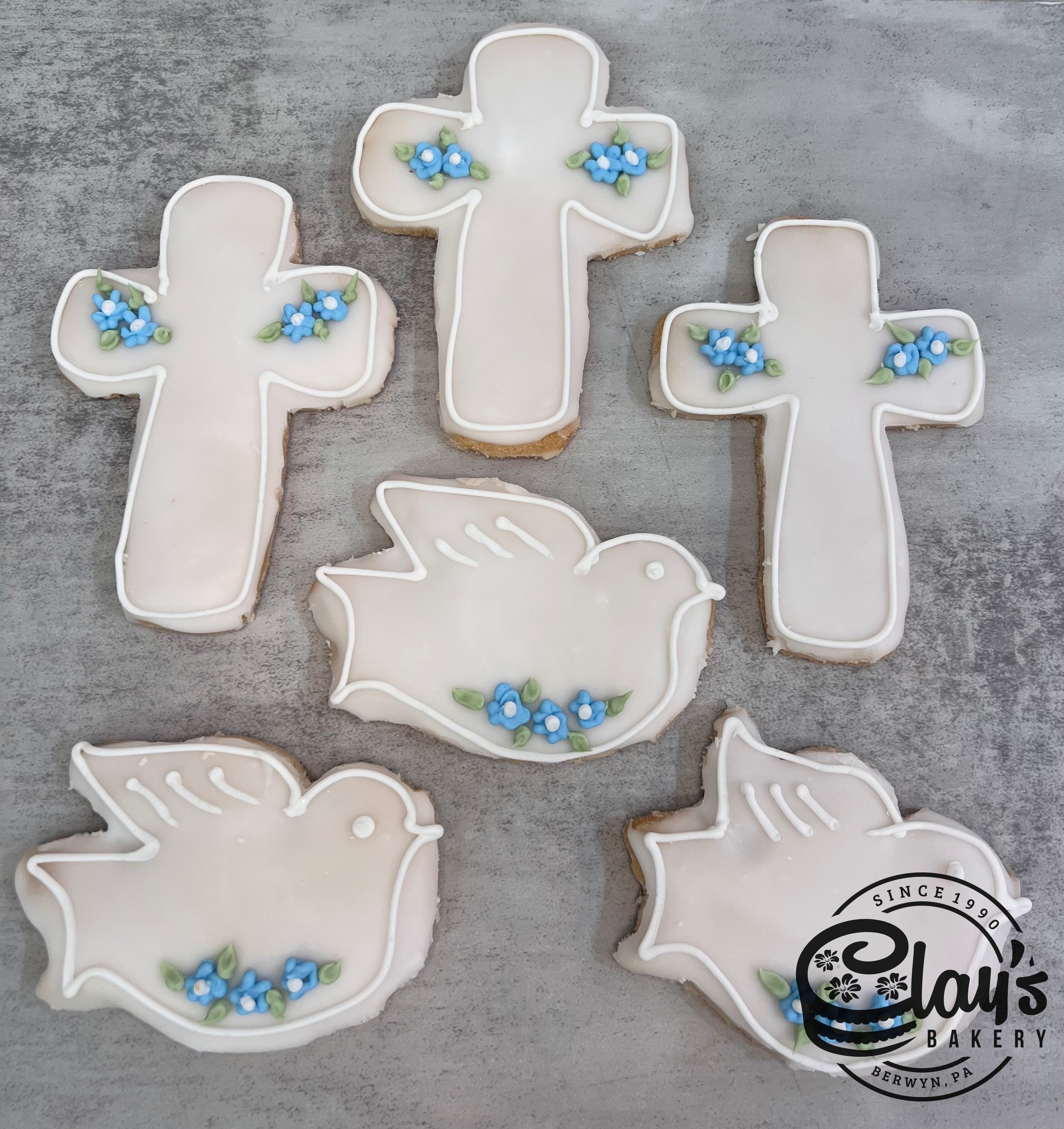 Cross and Dove Cookies – Clay's Bakery