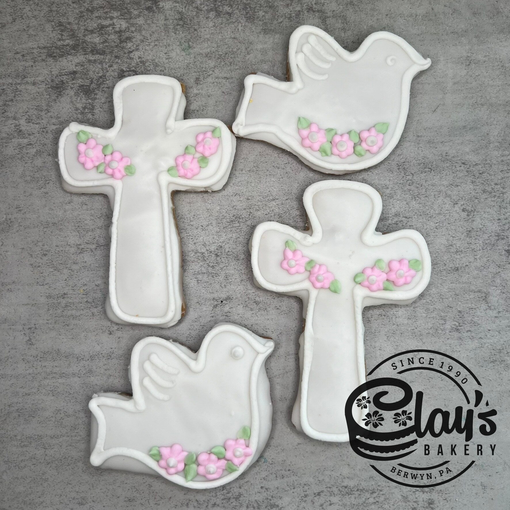 Cross and Dove Cookies – Clay's Bakery