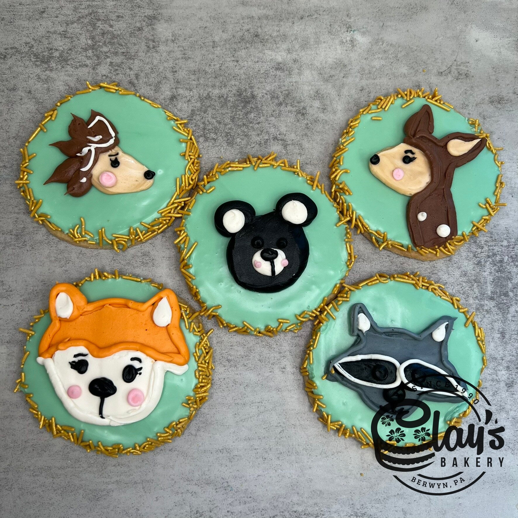 Woodland Animals Cookies – Clay's Bakery