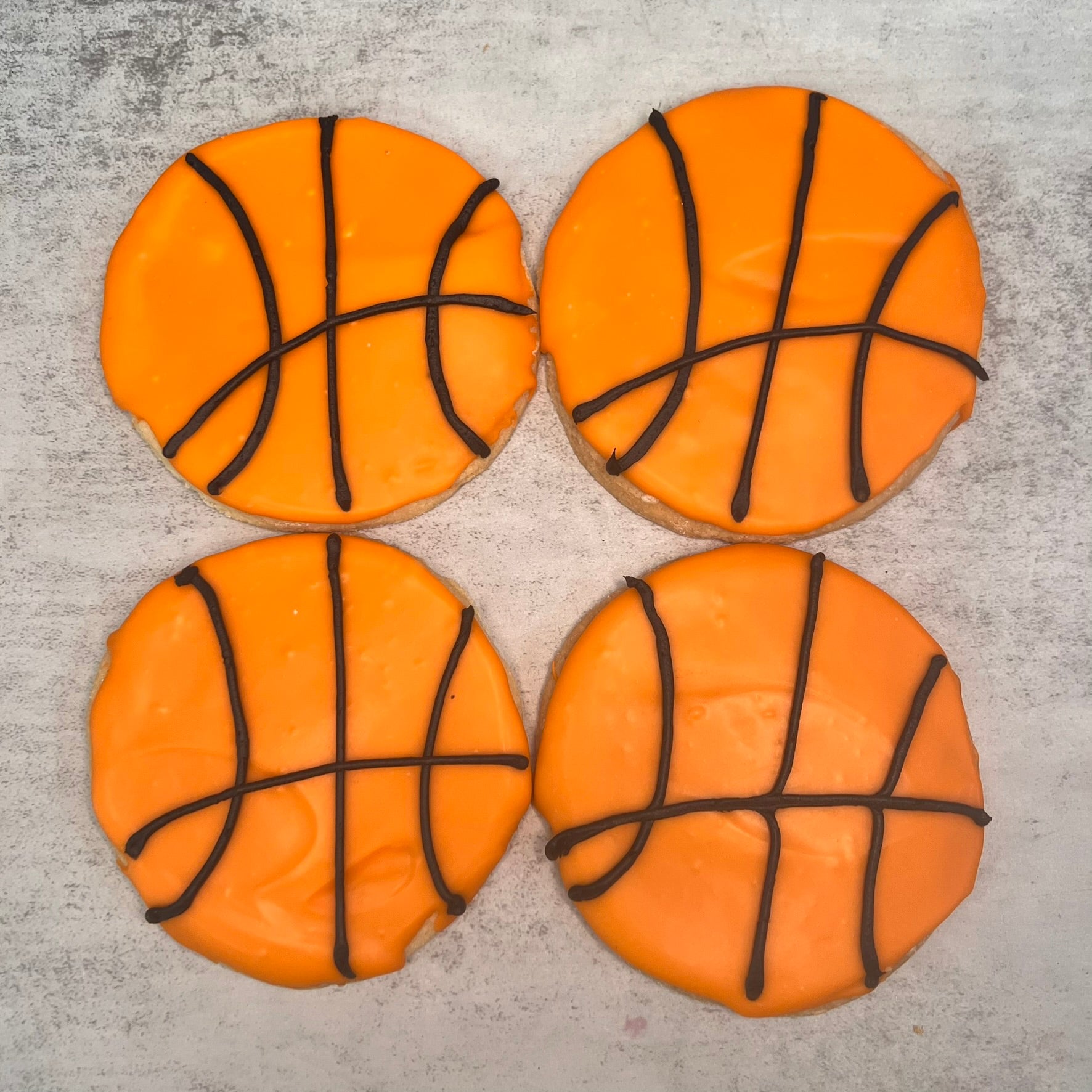 Basketball Iced Cookies – Clay's Bakery