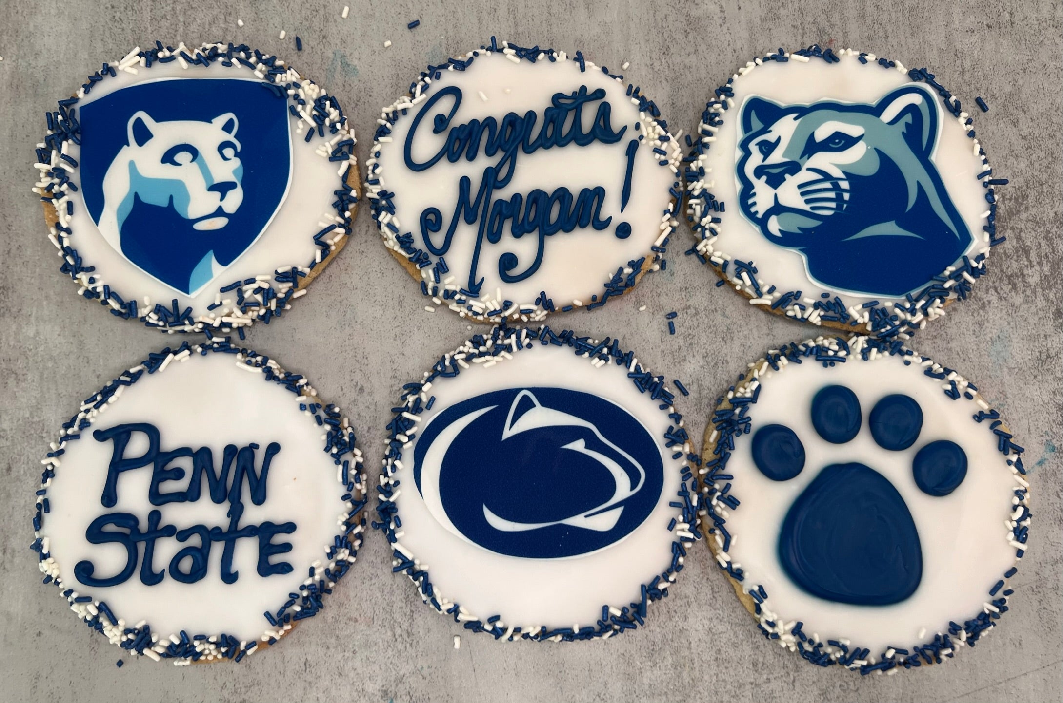 Penn State Edible Image and Writing Cookies – Clay's Bakery
