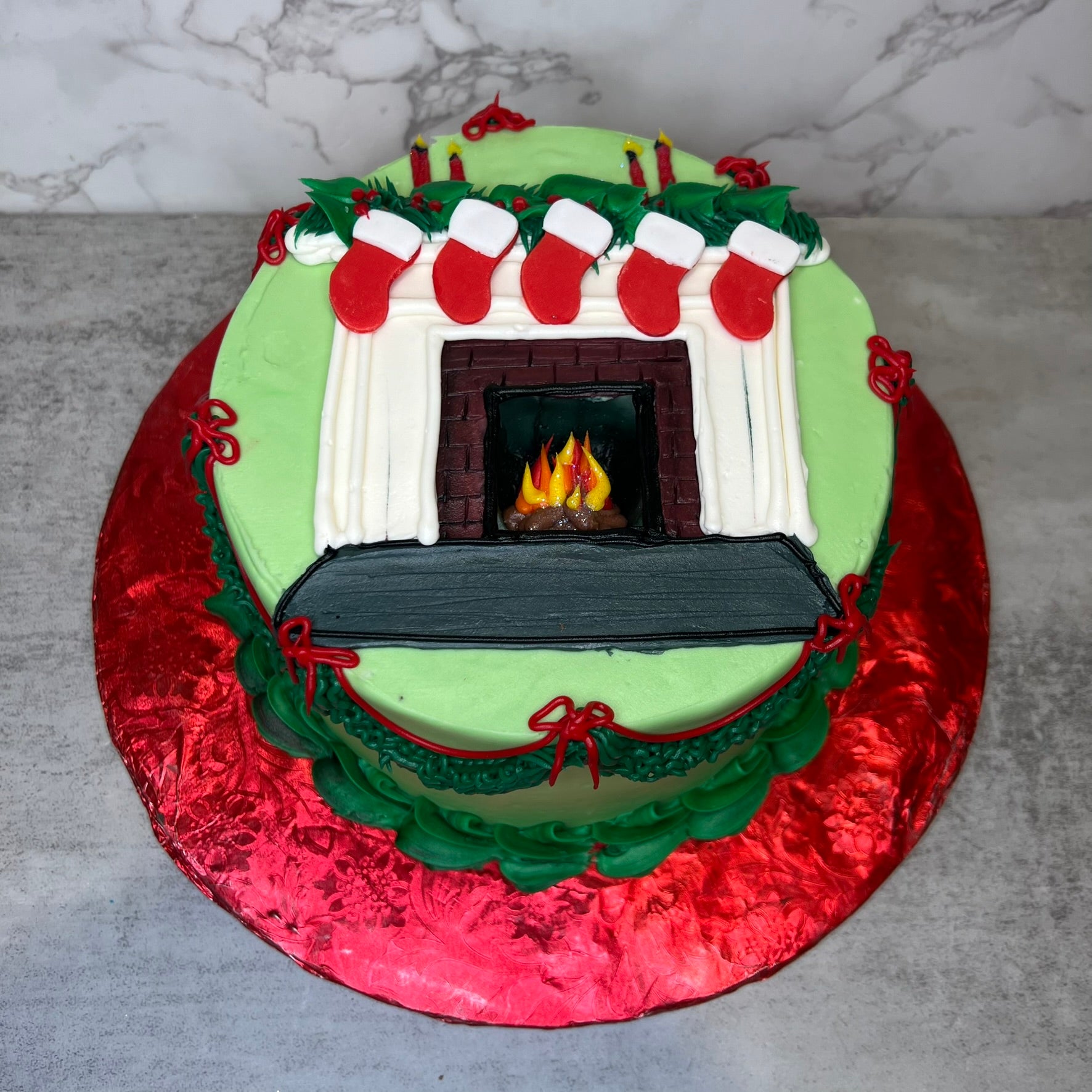 Holiday Fireplace – Clay's Bakery