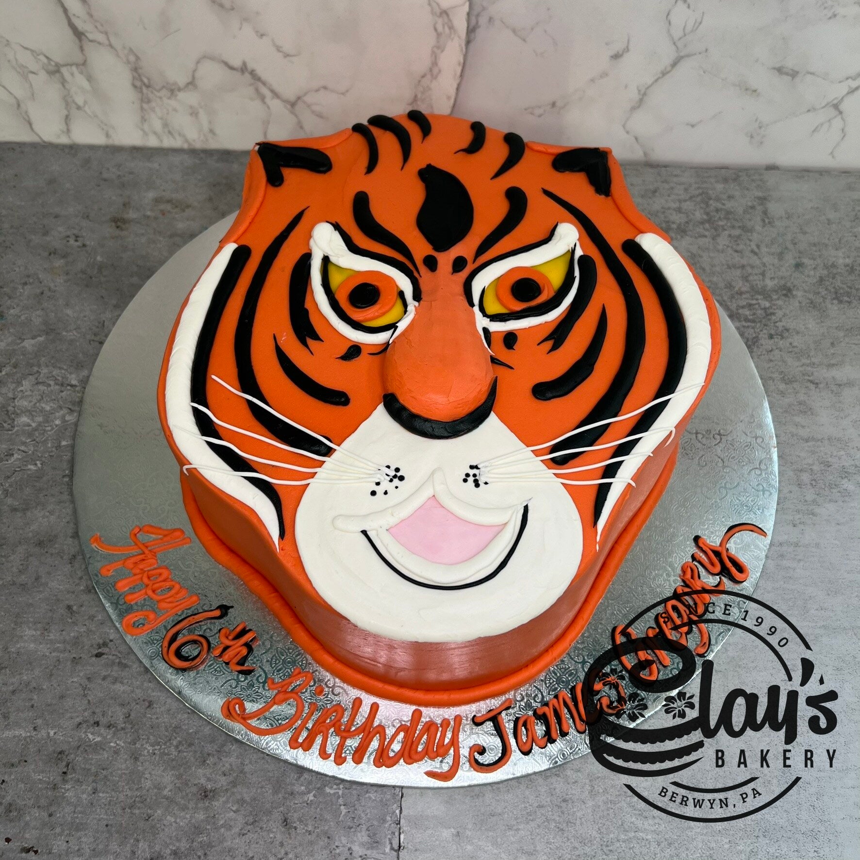Tiger Face - Shaped Cake – Clay's Bakery