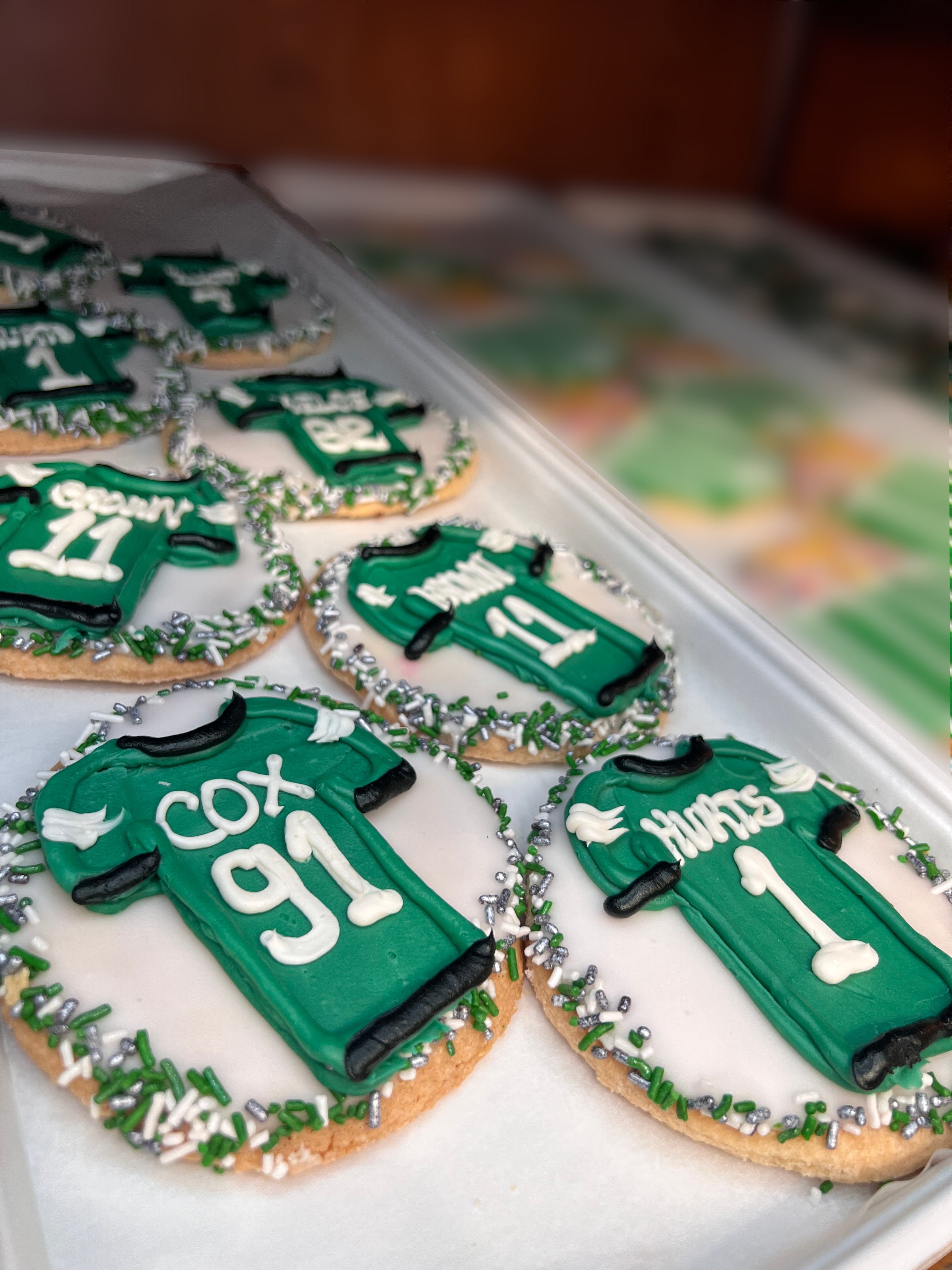 Big Game Cookies - Round with Jerseys – Clay's Bakery