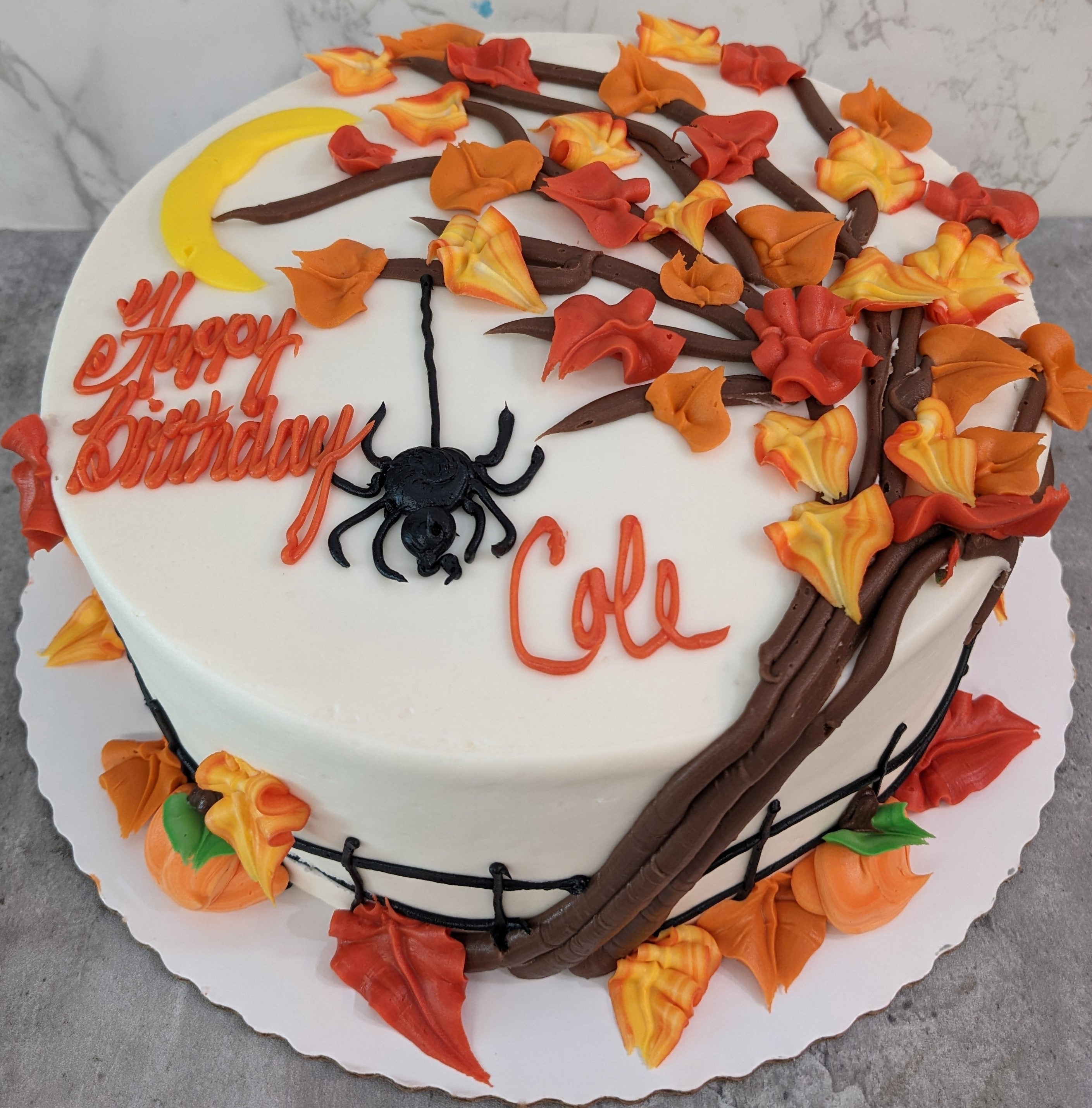 Autumn Tree with Spider – Clay's Bakery
